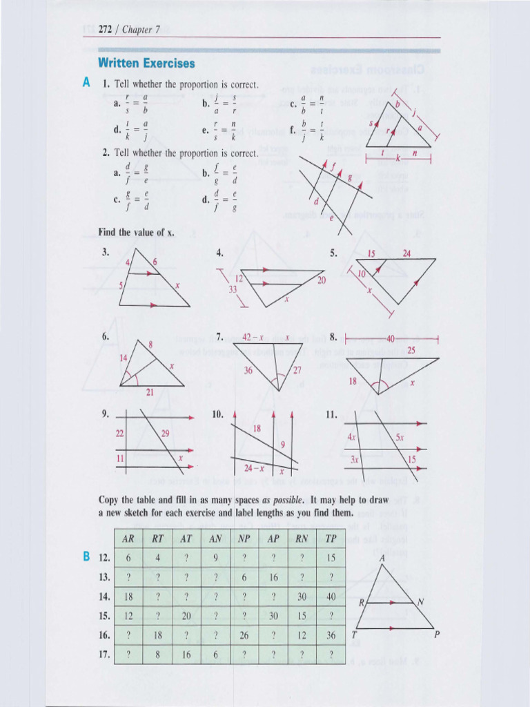 Proportional Lengths in Triangles | PDF | Euclidean Plane Geometry | Euclidean Geometry