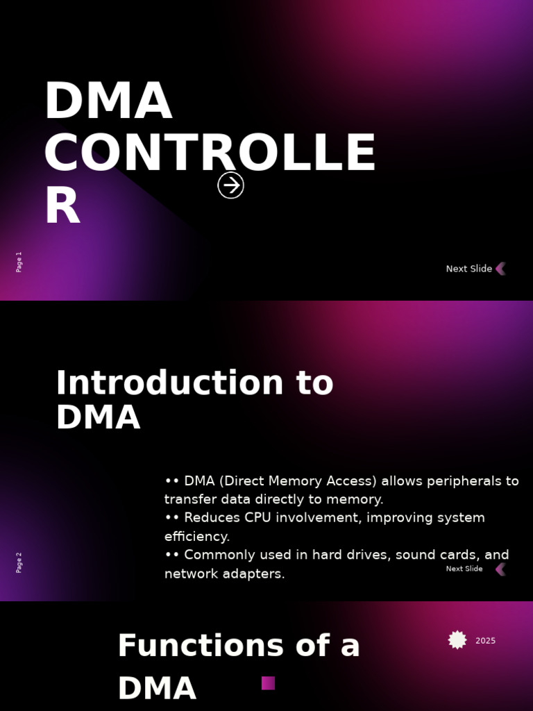 Dma Controller.pptx | PDF | Microcontroller | Computer Data