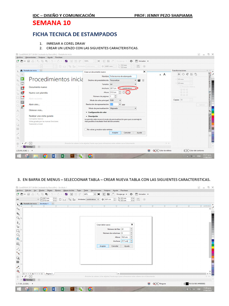 Tutorial Ficha Tecnica de Estampados | PDF