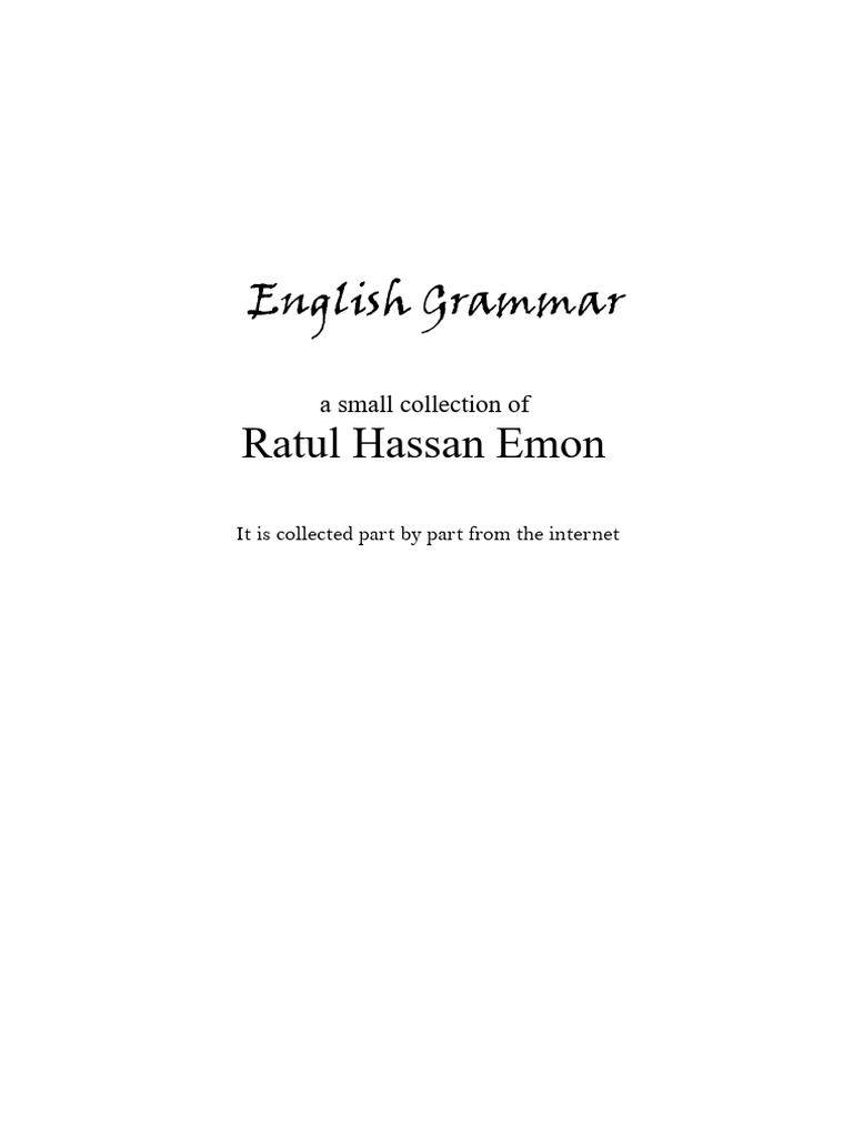 Almost All Important Topics of Grammar Is Included Here | PDF