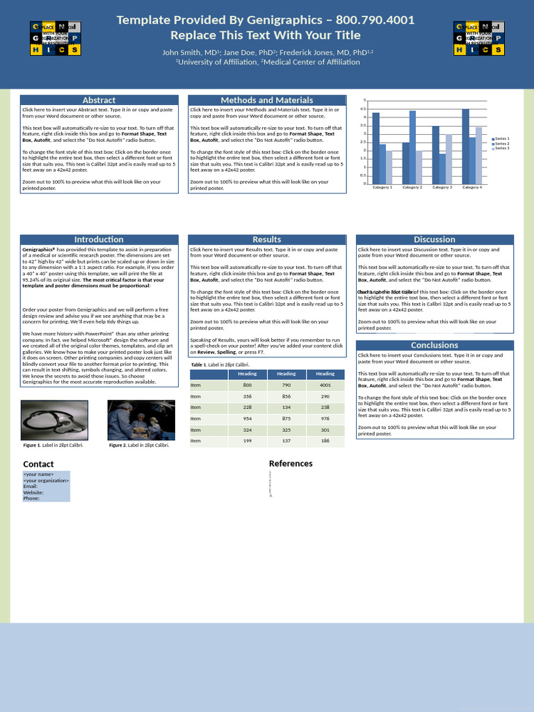 PPTX Genigraphics Poster Template 42x45 | PDF