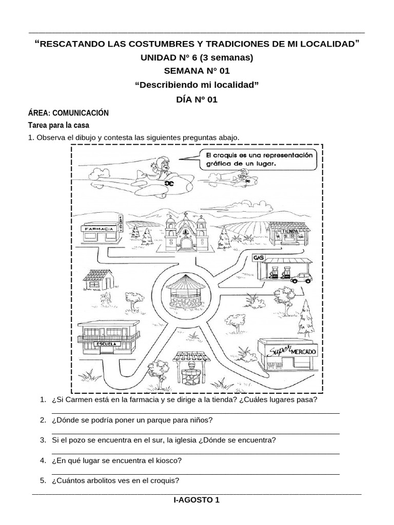 1° Agosto - Tarea para La Casa | PDF | Bailes | Pollo