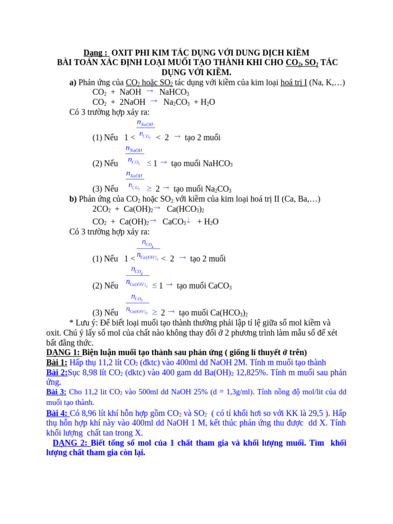 6. Oxit phi kim + dd kiềm | PDF