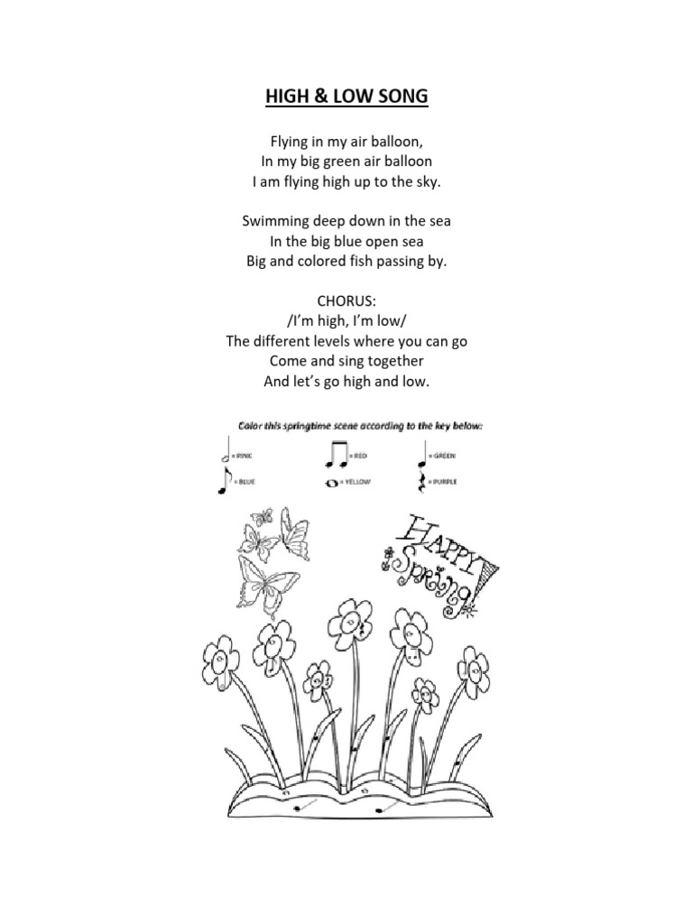 High and Low Lyrics | PDF