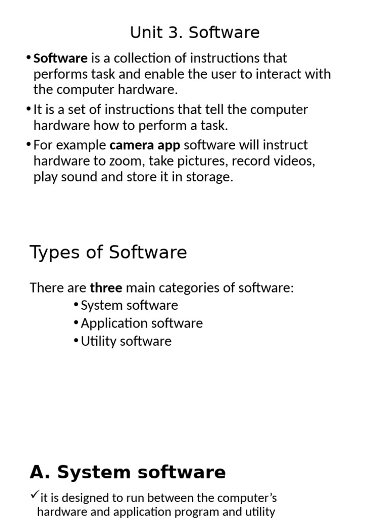 Understanding Software Types and Functions | PDF | Operating System | Graphical User Interfaces