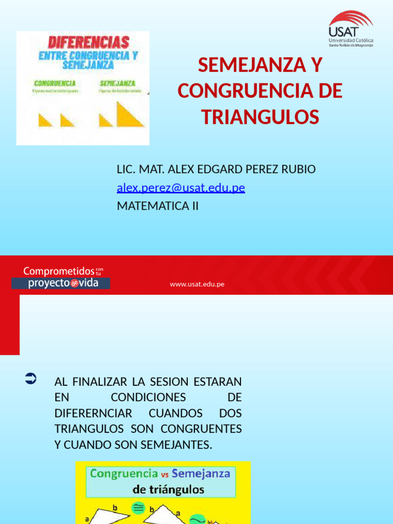 10.CONGRUENCIA DE TRIANGULOS | PDF | Triángulo | Geometría