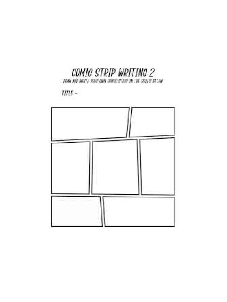 Comic Strip Writing | PDF