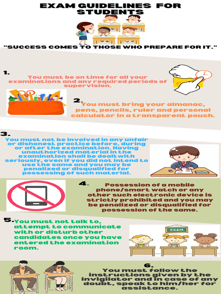 Annual Exam Guidelines For Students | PDF