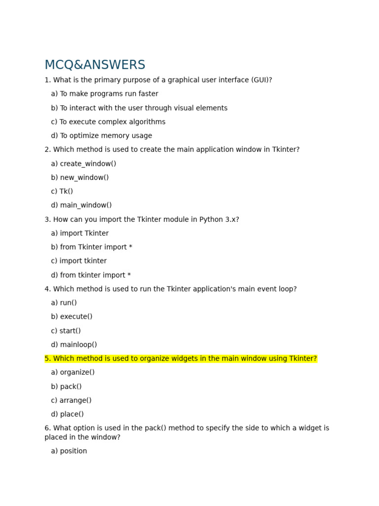 Lec3 tkinter | PDF | Window (Computing) | Button (Computing)