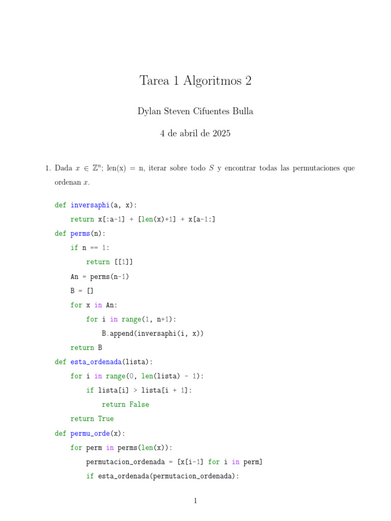 Tarea 2 Algoritmos 2 | PDF