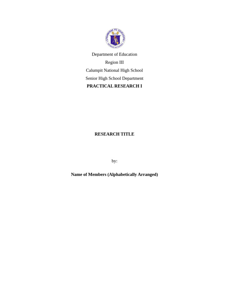 Research Template | PDF