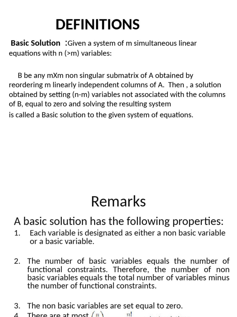 Algebraic and Simplex Method | PDF | Mathematical Optimization | Mathematics
