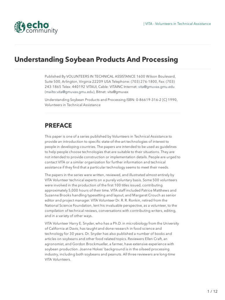 Soybean Products and Processing Guide | PDF | Soybean | Vegetable Oil
