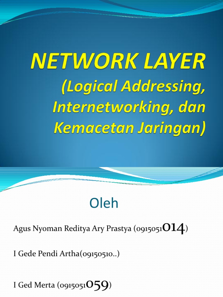 Jaringan Komputer - Network Layer | PDF