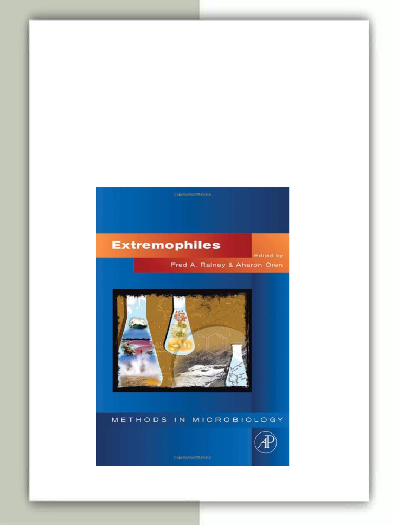 (Ebook) Extremophiles by Editors: Fred A Rainey, Department of ...