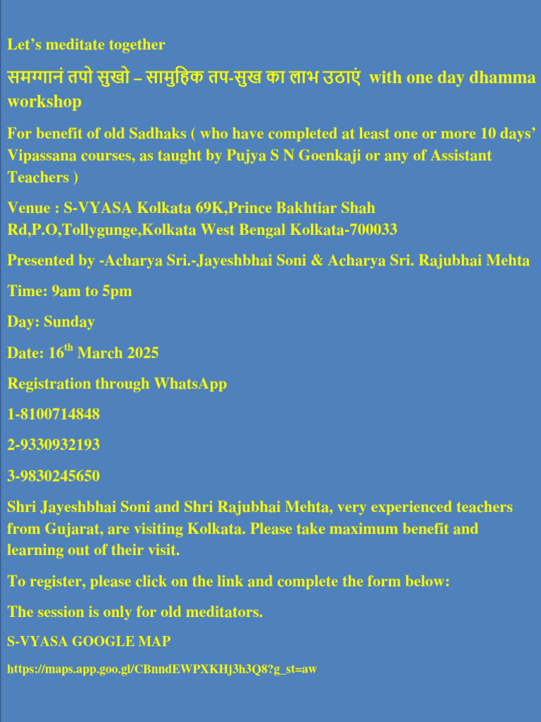 Dhamma Workshop | PDF