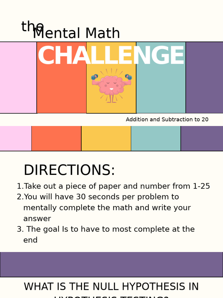 Addition and Subtraction Within 20 Fluency Mental Math Game in Pink ...