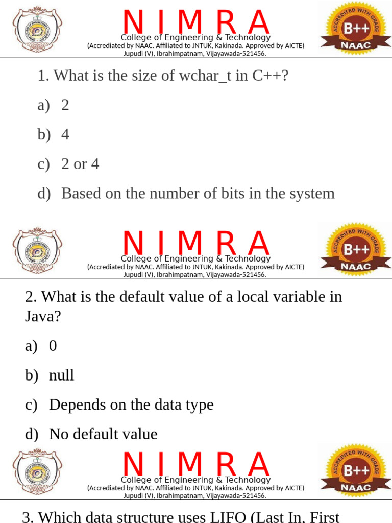 Round 2 (Quiz) (Questions) 1 | PDF | Algorithms And Data Structures | Software Engineering
