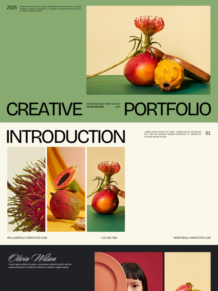 Colorful Minimalist Modern Creative Portfolio Presentation | PDF