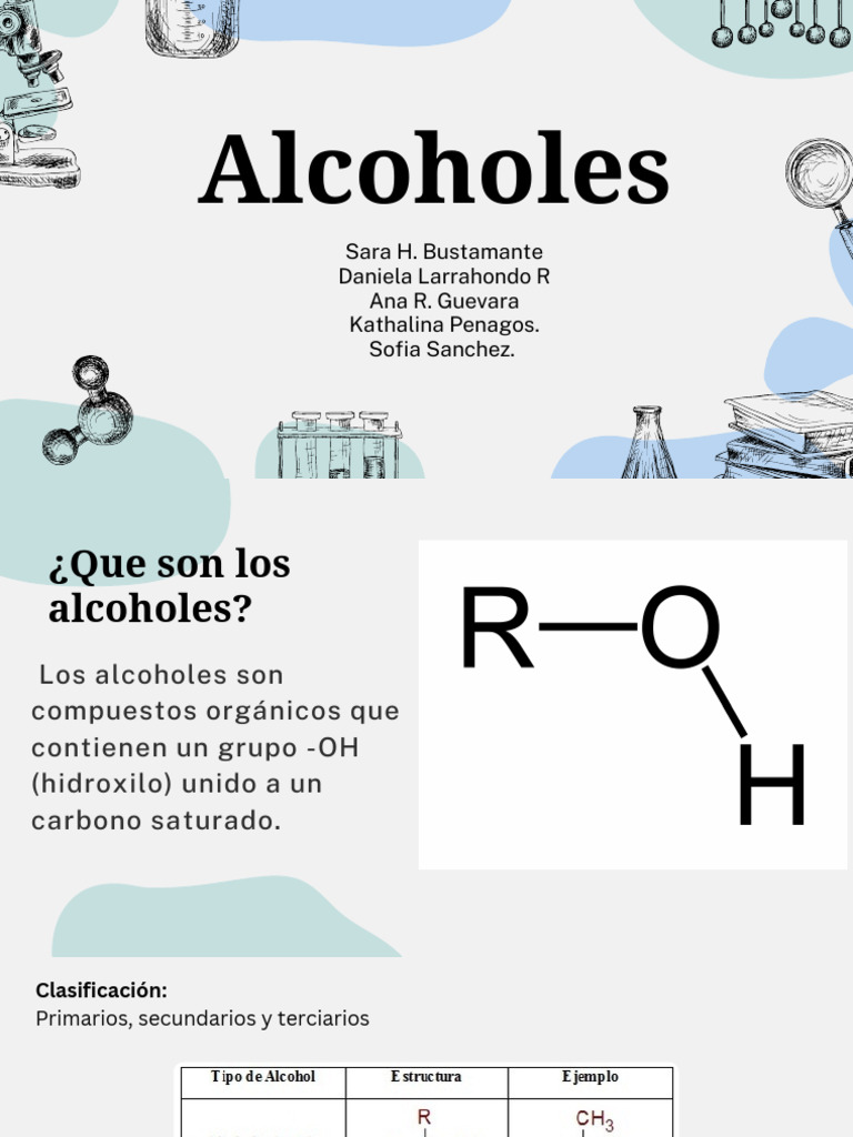 Alcoholes Quimica | PDF | Etanol | Cetona