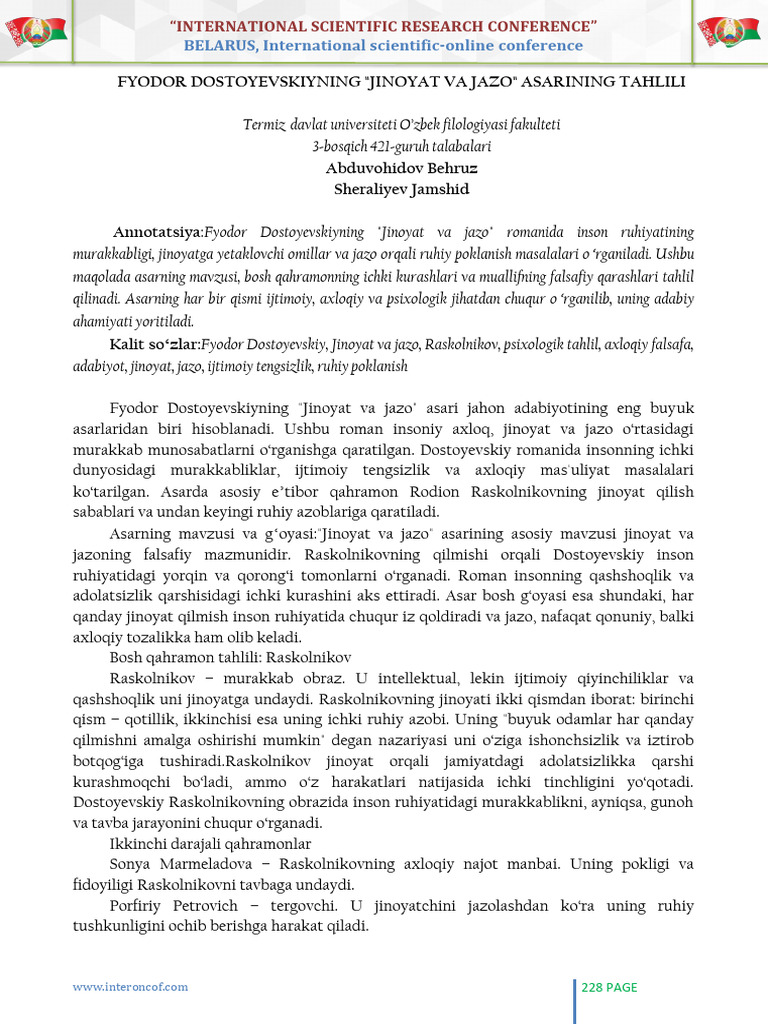 Abduvohidov Behruz | PDF