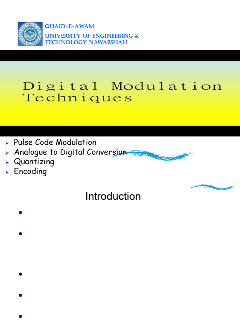 15-19 Digital Modulation Techniques | PDF | Analog To Digital Converter | Sampling (Signal ...