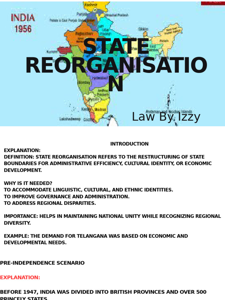 State Reorganization | PDF