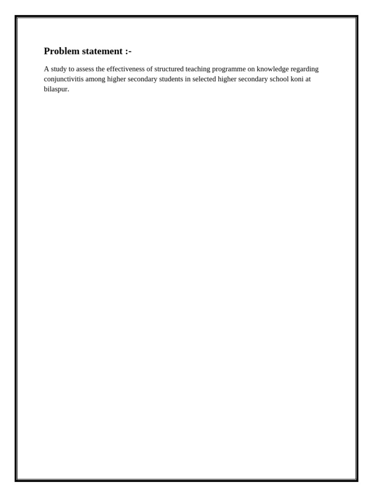 Problem Statement 1 | PDF