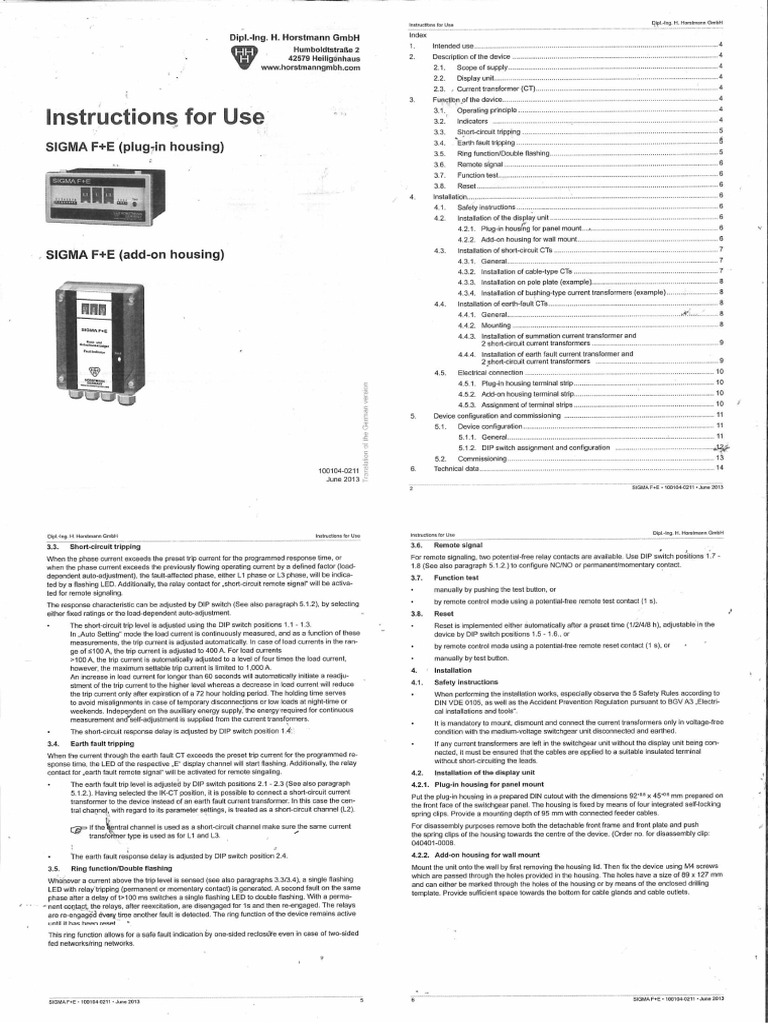 Sigma E+F | PDF