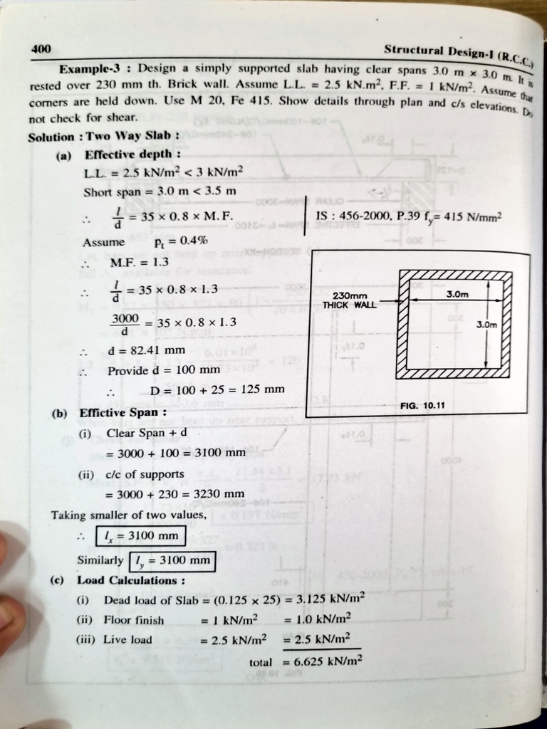 Restrained Two Way | PDF | Civil Engineering | Structural Engineering