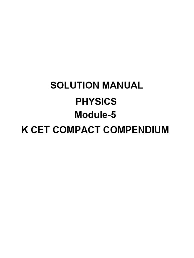 Compact KCET 2024 Physics 5 | PDF | Magnetic Field | Force