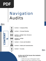 Master's Navigation Audit Guidelines | PDF | Compass | Audit