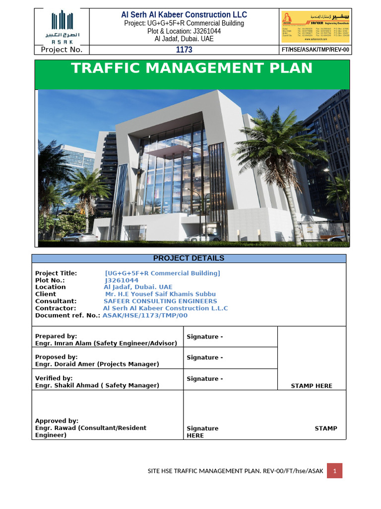 1173-Traffic Management Plan | PDF | Truck | Road