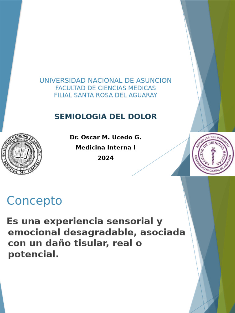 Semiología de Dolor | PDF | Dolor | Medicina