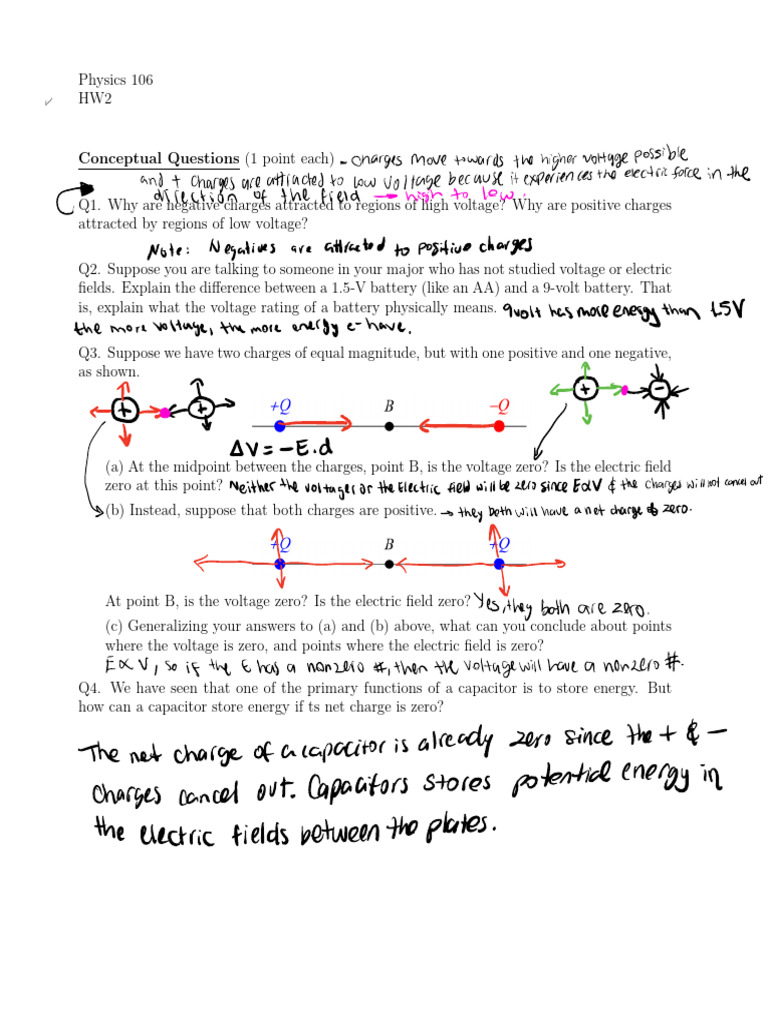 Physics 106 - Ana | PDF | Capacitor | Electric Field