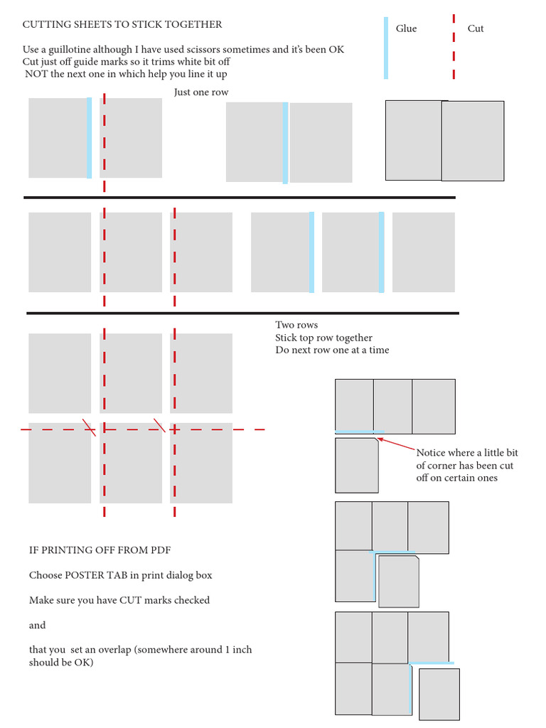 Sticking-tiles-together-for-poster---instructions-V2 | PDF