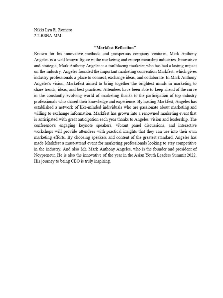 Pricing Strategy Reflection - Romero | PDF