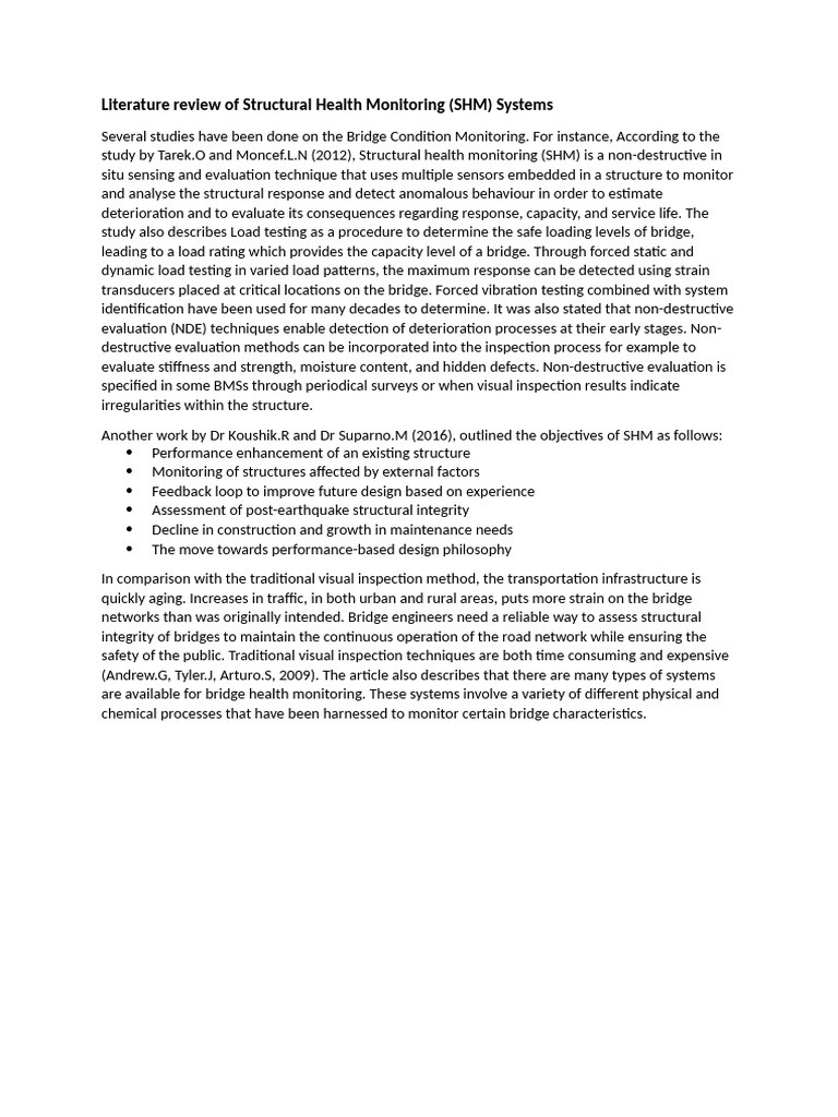 Structural Health Monitoring for Bridges | PDF | Bridge