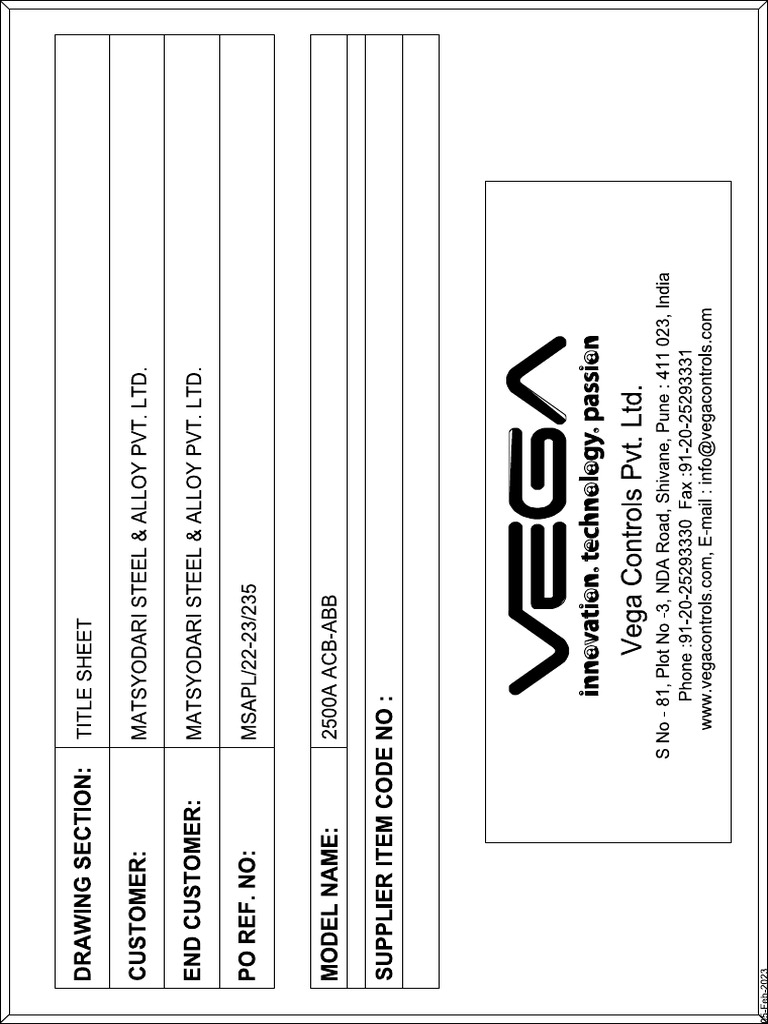 22-4284 - 26 - MAIN INCOMER 2500A-Lineup-1A | PDF | Manufactured Goods
