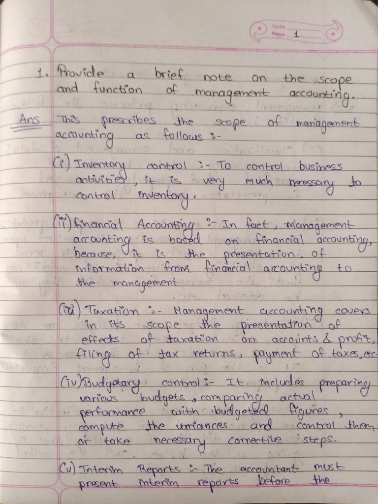 Management Accounting Assignment | PDF