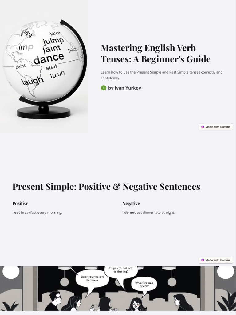 Mastering English Verb Tenses A Beginners Guide | PDF