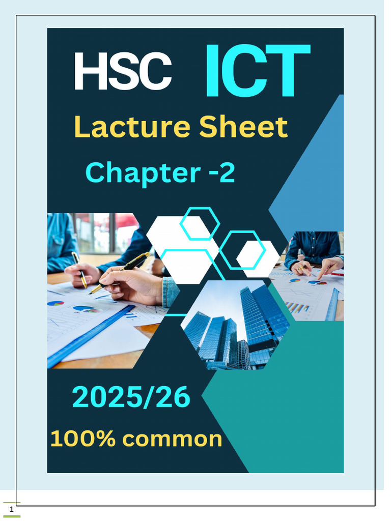 ICT Sheet ICT Chapter 2 (Class 11-12) | PDF