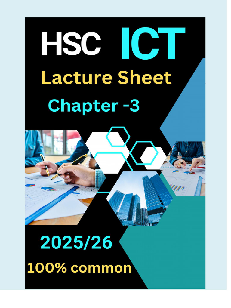 ICT Sheet Chapter 3.. (class 11-12) | PDF