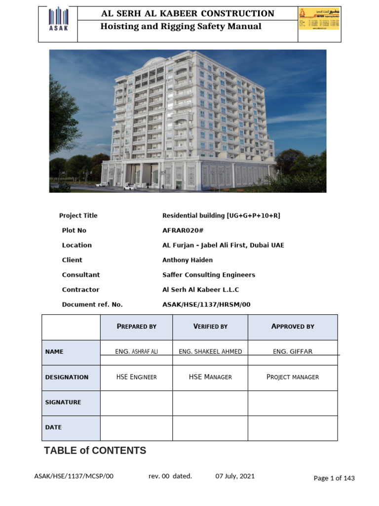 Hoisting and Rigging Safety Manual | PDF | Rope | Concrete