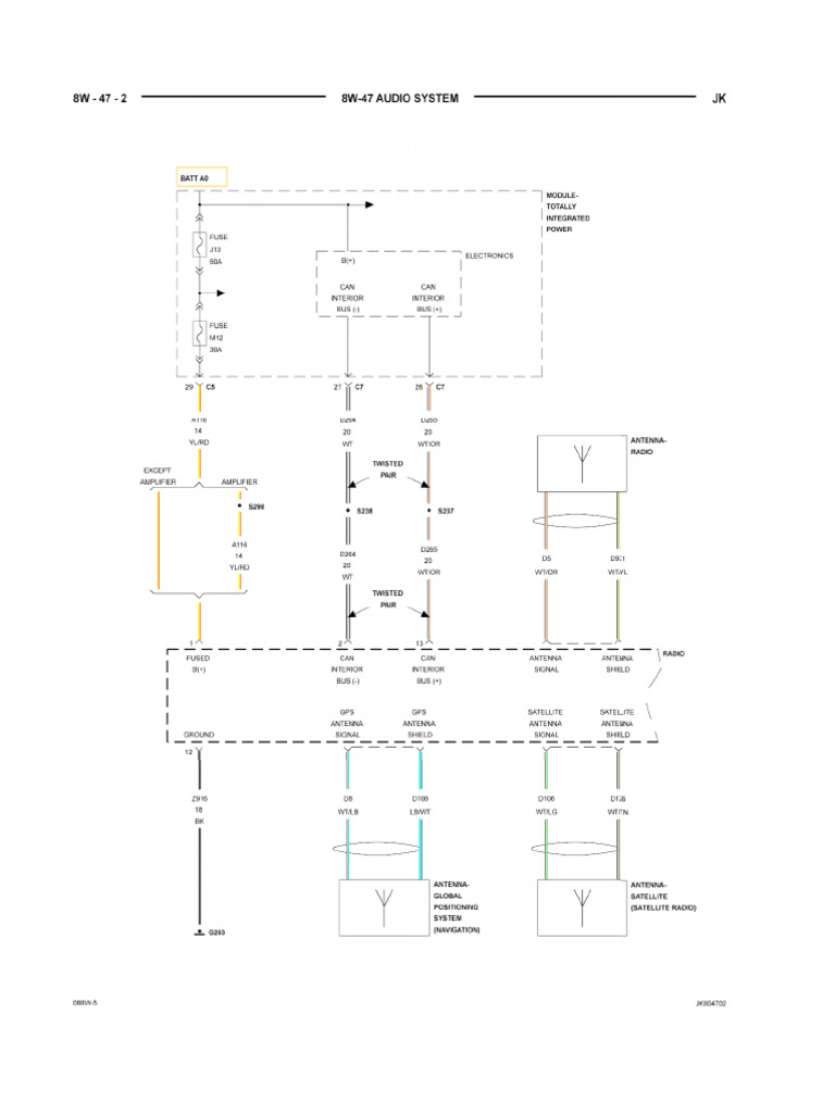 2008 JK Wiring Base Audio | PDF