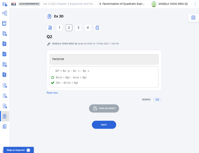 Chapter 3 Expansion And Factorisation Of Algebraic Expressions Pdf