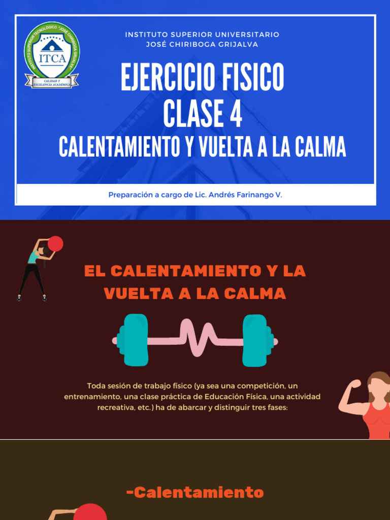 Calentamiento Vuelta A La Calma | PDF | Especialidades Medicas | Fisiología