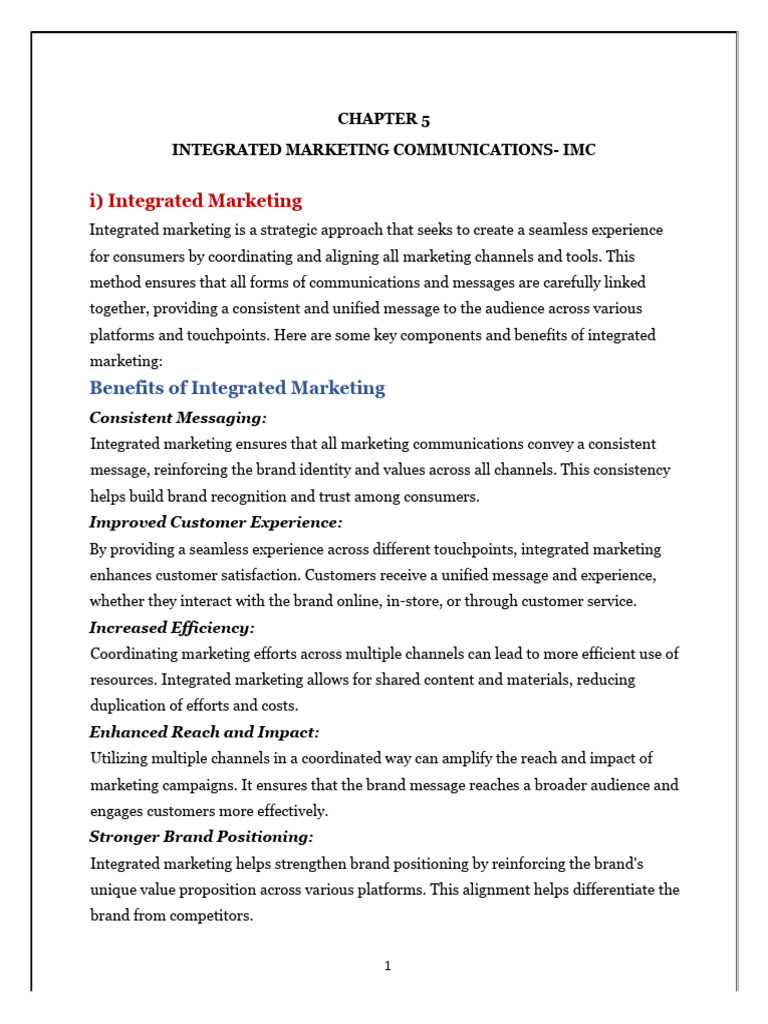 GR 10-Mass Media & Comm.-Ch 5-Integrated Marketing Communications | PDF | Marketing ...