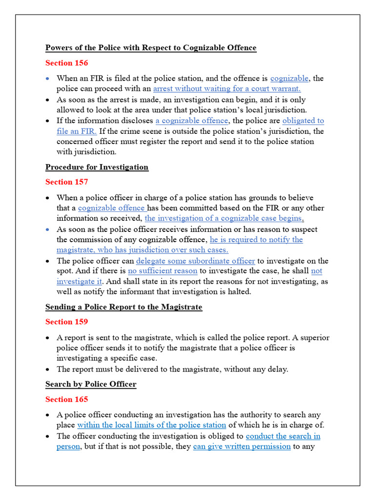 The Criminal Procedural Code Notes - 12 | PDF | Magistrate | Arrest
