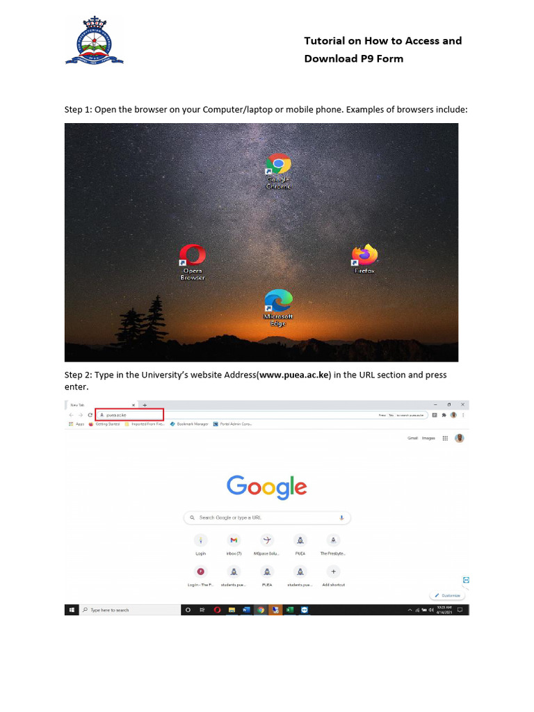Tutorial On How To Download The P9 Form | PDF | World Wide Web | Internet & Web
